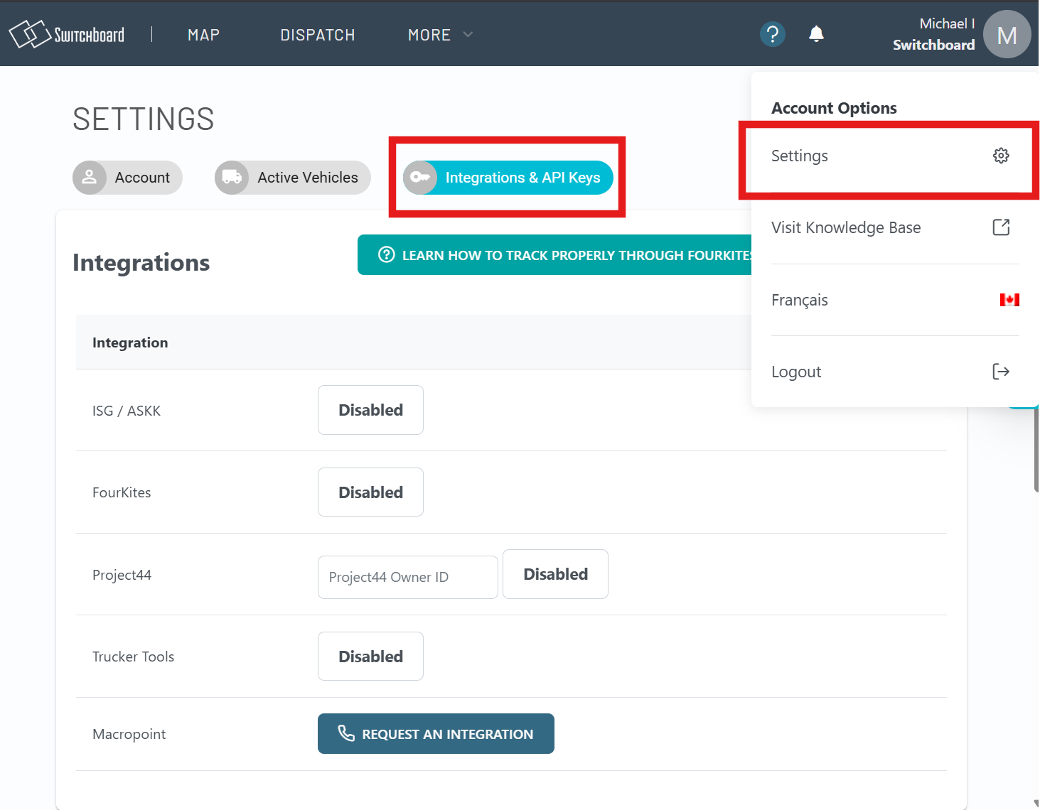 Tracking & API Integration Set-Up | Support - Switchboard