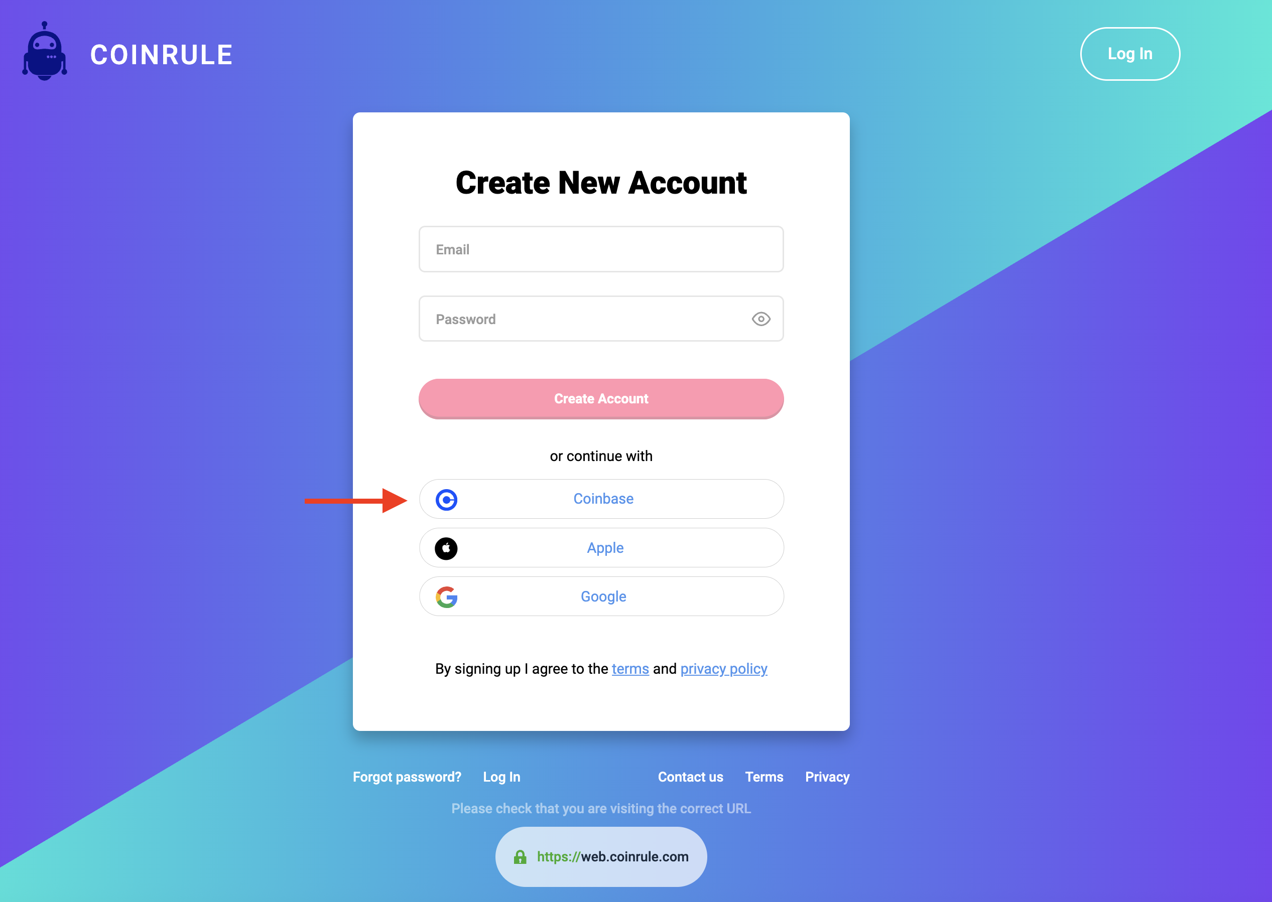Coinbase (Perpetual Futures) API Setup | Coinrule Help Center