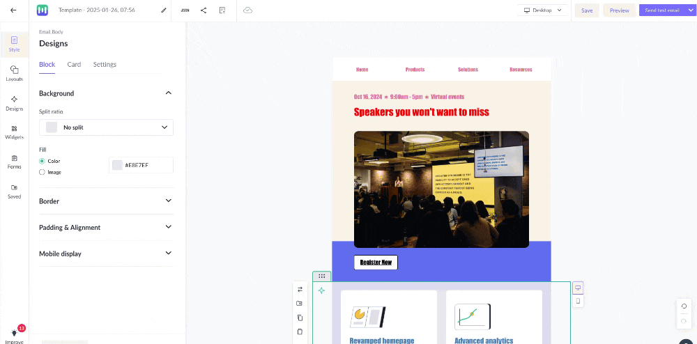Using Building Blocks in Templates