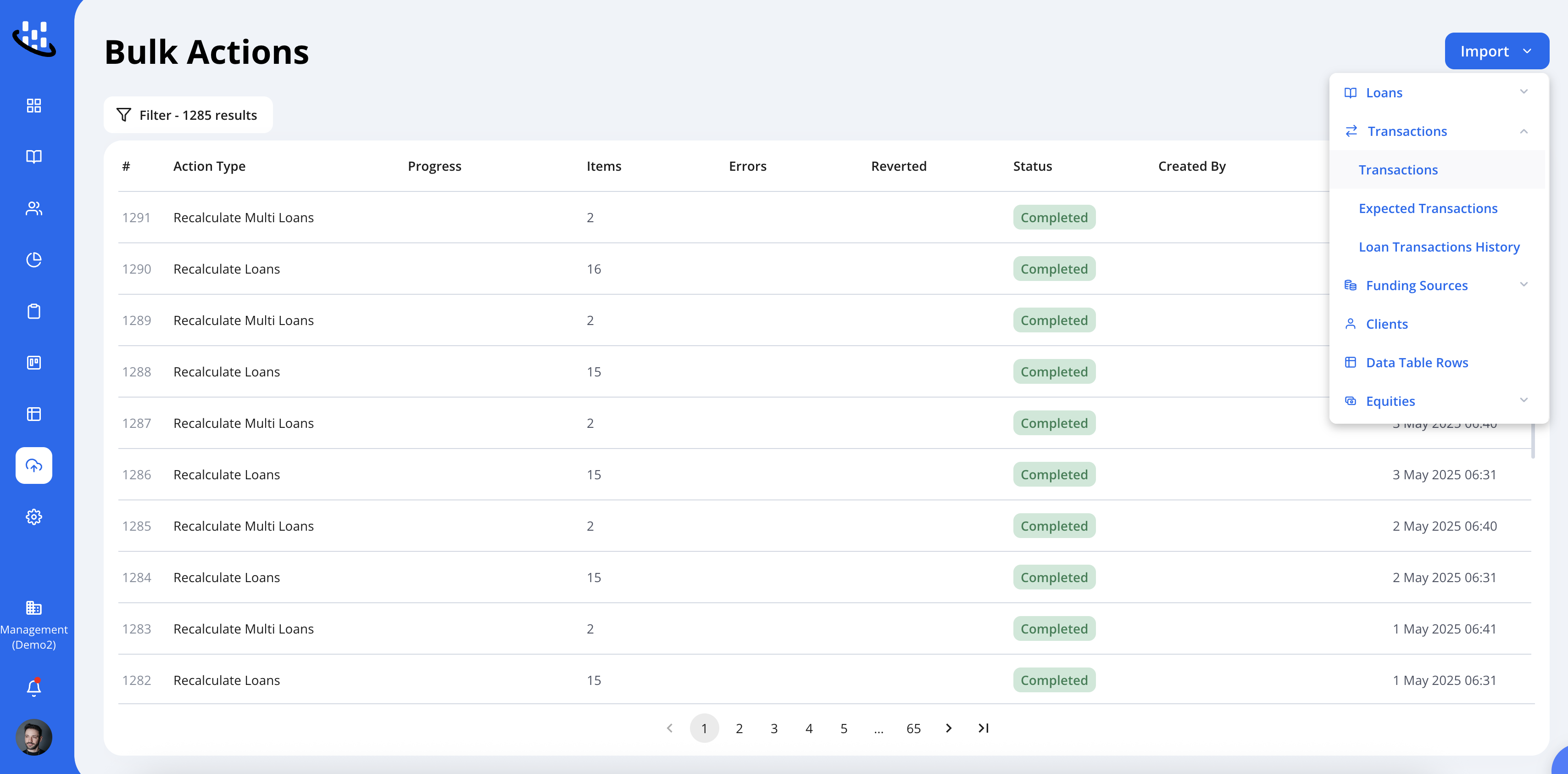 Importing Transactions | Hypercore Help Center