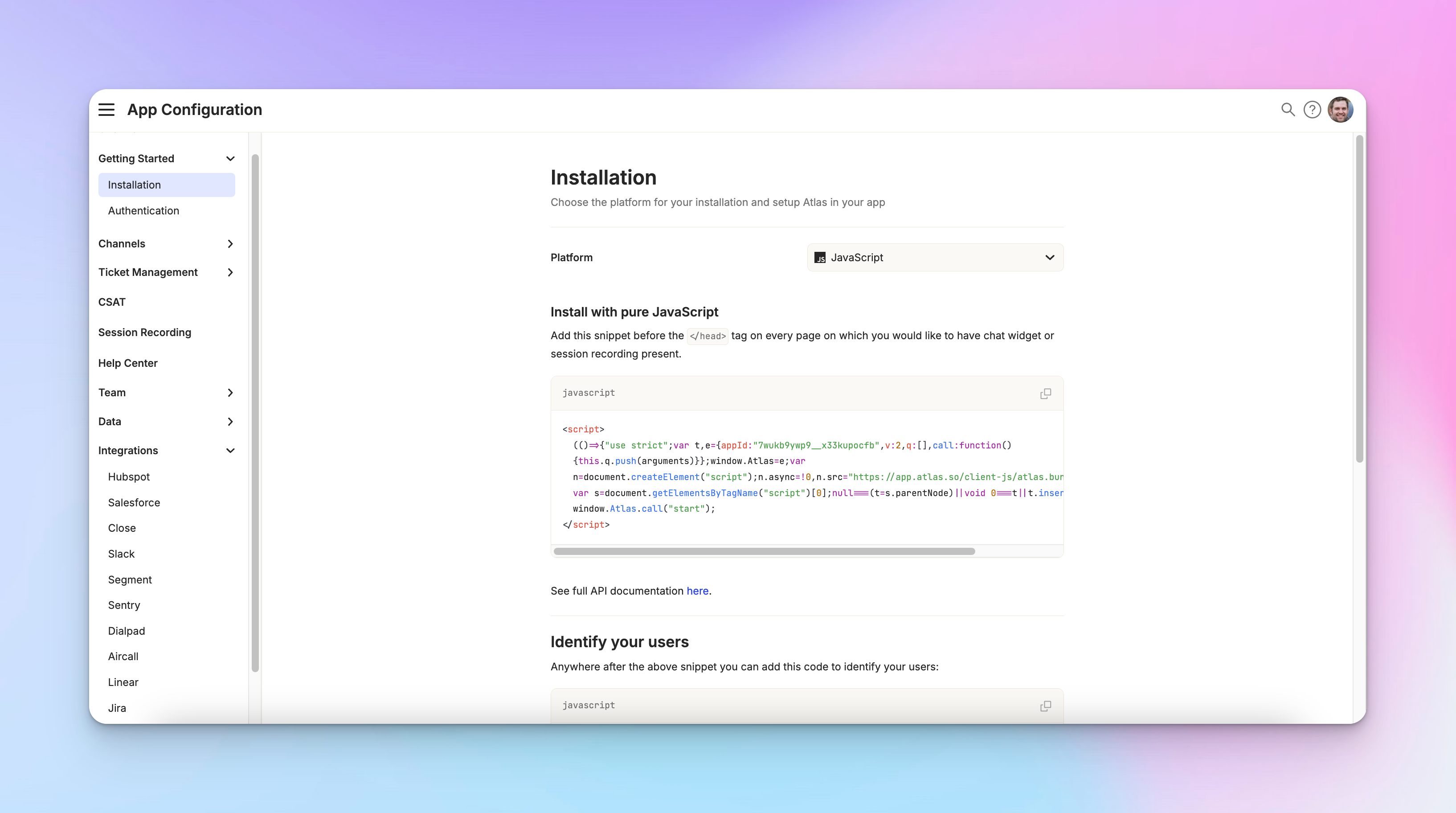 Installing Atlas Chat | Atlas Help Center